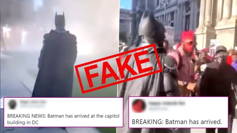Fact Check: Batman Arrives at US Capitol Hill During Unrest? Know Truth ...
