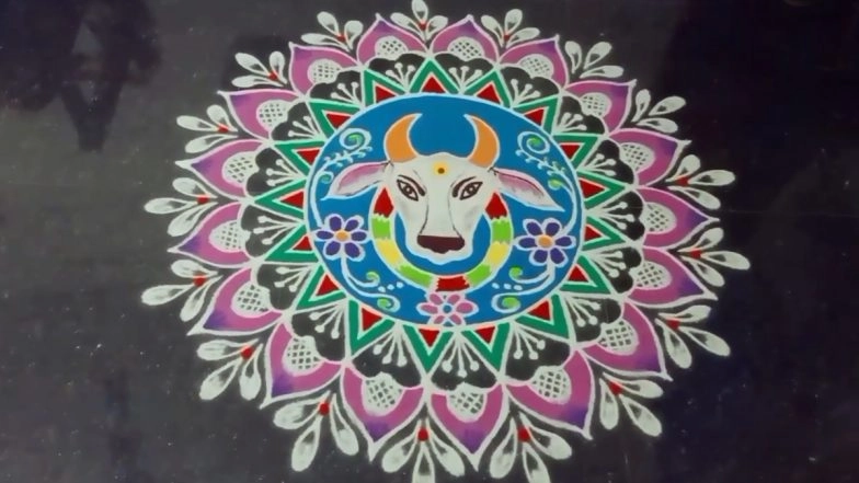 Mattu Pongal 2021 Rangoli and Muggulu Designs: Make Beautiful Pongal ...