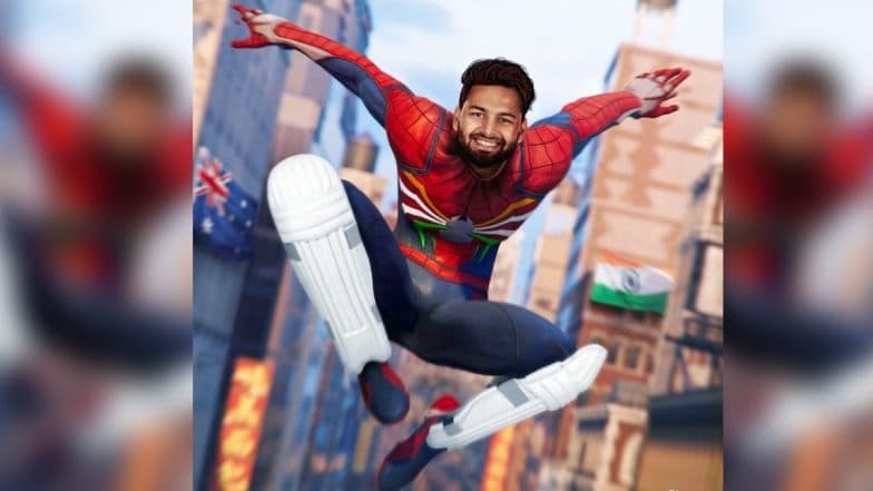 Icc Give Funny Twist To Rishabh Pants Spider Man Song In Hindi During Ind Vs Aus 4th Test At