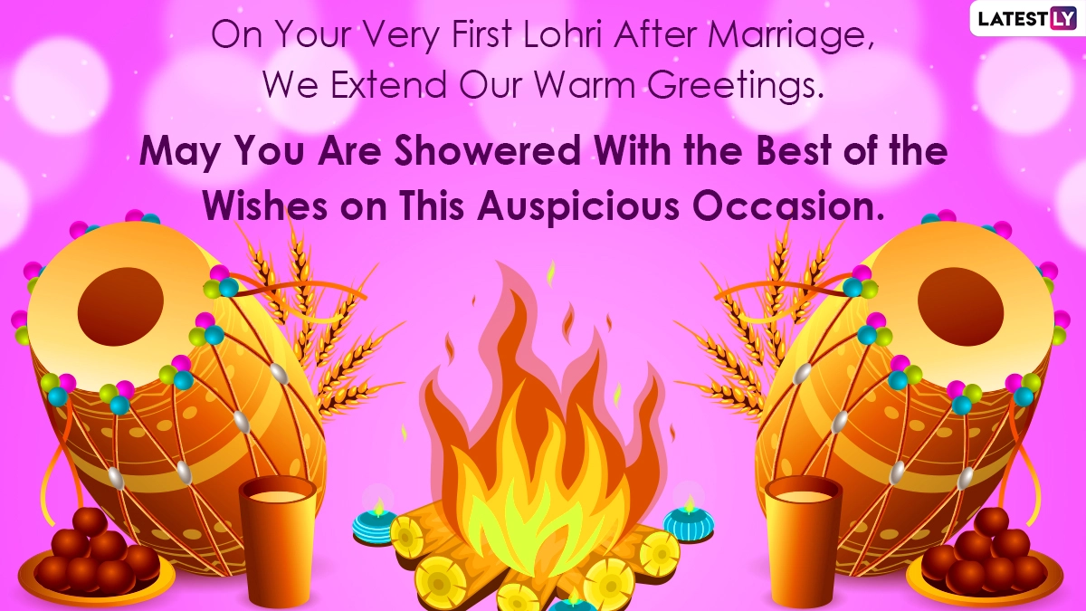 Happy First Lohri 2021 Wishes for Newly Married Couple: WhatsApp ...