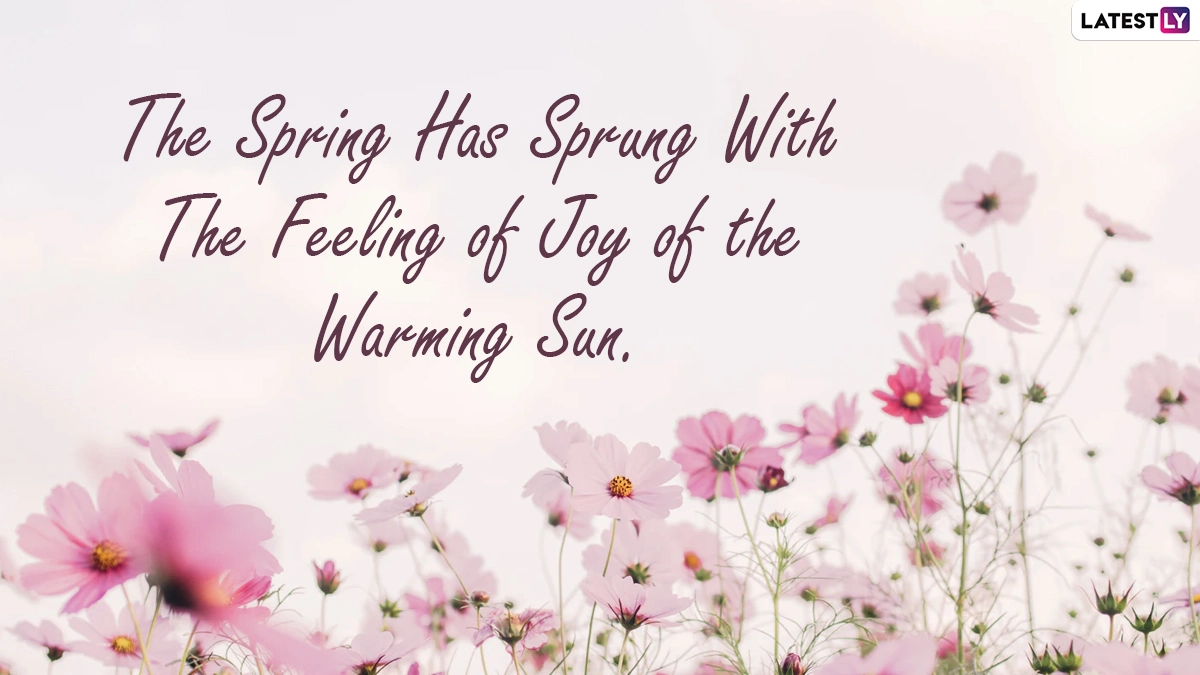 Happy First Day of Spring 2021 Greetings, HD Images & Wishes: WhatsApp ...