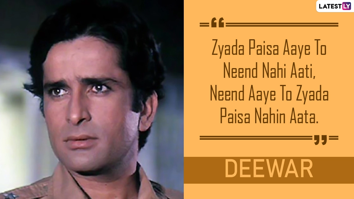 Shashi Kapoor Birth Anniversary: From Deewar to Silsila, 8 Iconic Dialogues of the Legendary ...