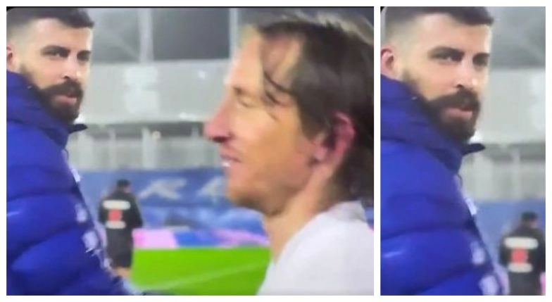 Luka Modric Taunts Angry Gerard Pique After Real Madrid Beat Barcelona ...