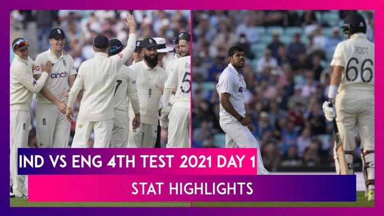 IND vs ENG Stat Highlights 4th Test 2021 Day 1: Bowlers Fight Back for ...