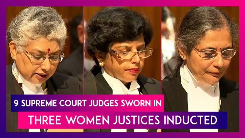 9 Supreme Court Judges Sworn In, Three Women Justices Inducted | 📹 ...