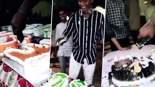 Cake Cutting Done With iPhone! Karnataka BJP MLA’s Son Cuts Birthday ...