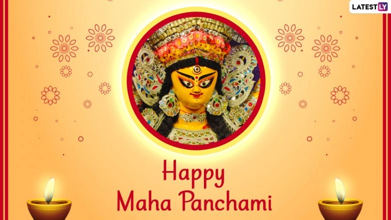 Durga Puja Maha Panchami 2021 Wishes & HD Images: WhatsApp Stickers ...