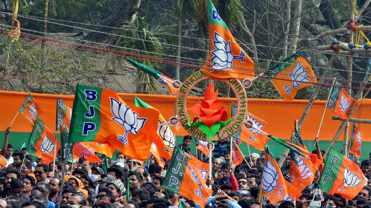 Bjp Flag Background