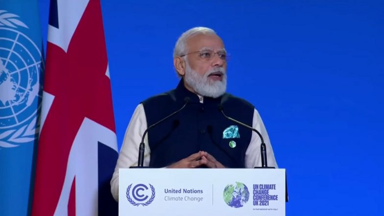 PM Narendra Modi at COP26, Says ‘India Only Country That Is Delivering ...