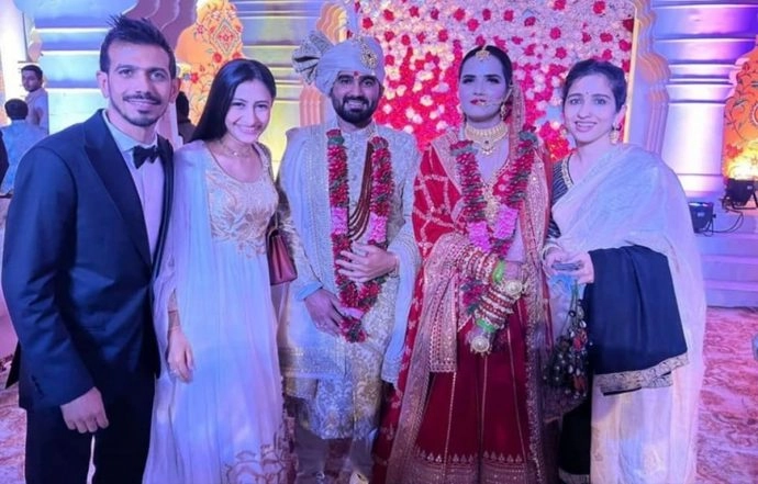 Rahul Tewatia Gets Married to Ridhi Pannu, Yuzvendra Chahal, Rishabh ...