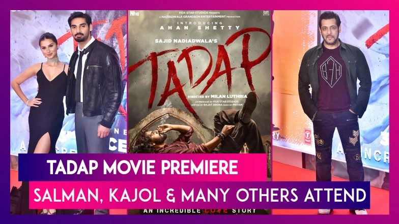 Tadap Movie Premiere Sees Athiya Shetty, KL Rahul Make An Appearance ...