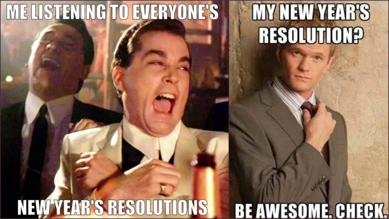 Celebrate Last Day of 2021 With New Year's Resolution Funny Memes and ...