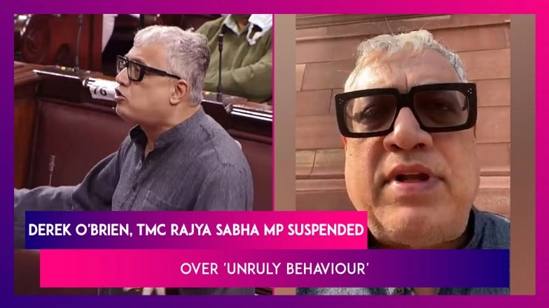 Derek O'Brien, Trinamool Congress's Rajya Sabha MP Suspended Over 'Unruly Behaviour' | 📹 Watch ...