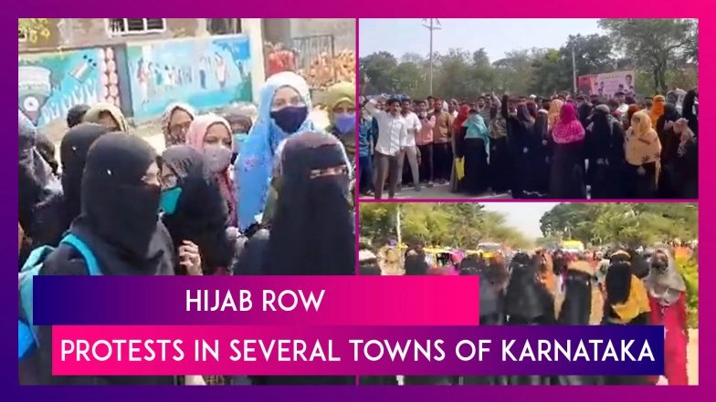 Hijab Row: Protests In Several Towns Of Karnataka As HC Hearing ...