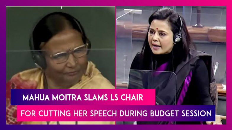 Mahua Moitra, TMC MP Accuses Lok Sabha Speaker Chair Of Cutting Her ...