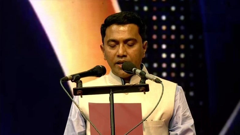 Goa CM Swearing-In Ceremony: Pramod Sawant Takes Oath As Goa CM for the ...