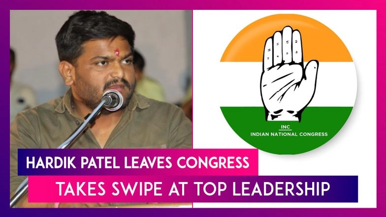 Hardik Patel Leaves Congress, Takes Swipe At Top Leadership | 📹 Watch ...