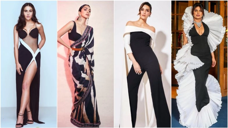 Kriti Sanon, Priyanka Chopra Jonas & Other B-town Ladies Who Nailed the Black & White Look (View ...