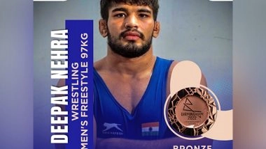 Sports News | CWG 2022: Indian Grappler Deepak Nehra Defeats Pakistan's ...
