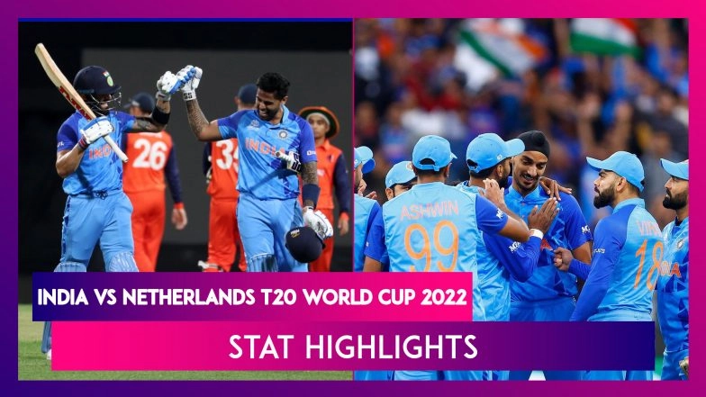 IND vs NED T20 World Cup 2022 Stat Highlights: Clinical India Continue ...