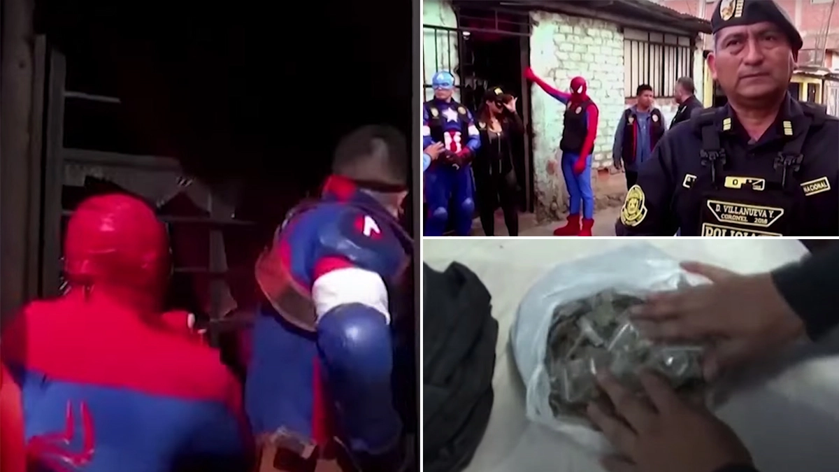 Agency News | Cops In Peru Dressed As Marvel Superheroes For Drug Bust ...