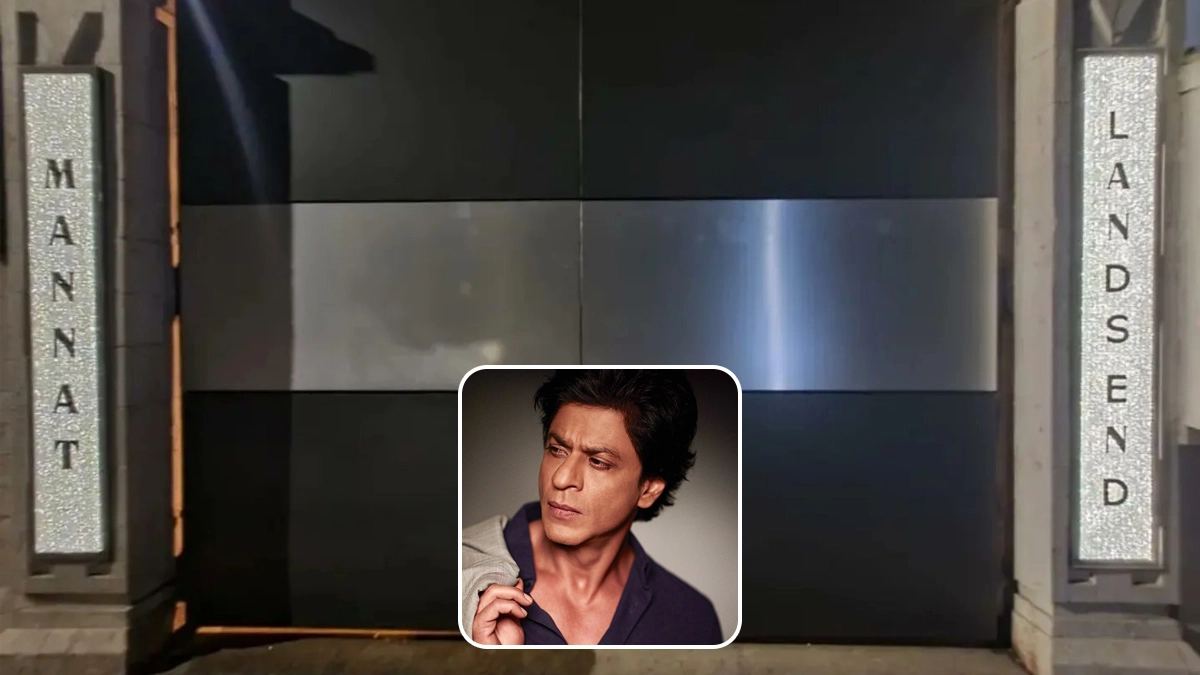 Agency News | Shah Rukh Khan's Mannat Gets a Diamond-Studded Nameplate and Fans are Loving It ...