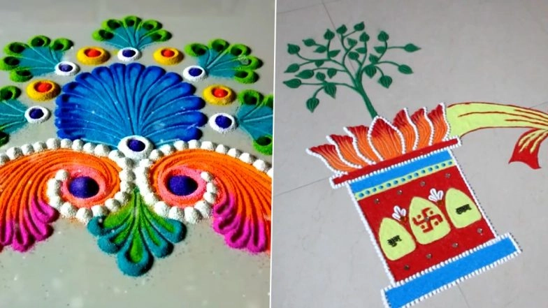 Beautiful Dev Diwali 2022 Rangoli Designs: Simple and Easy Rangoli ...