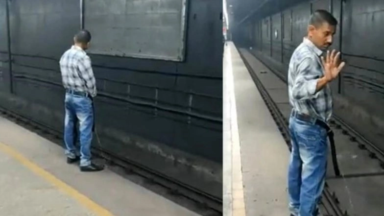 Video of Man Urinating on Delhi Metro Tracks Goes Viral, DMRC Responds ...