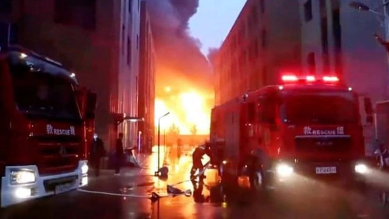 China Factory Fire: 38 Killed, 2 Injured As Blaze Breaks Out at Cloth ...