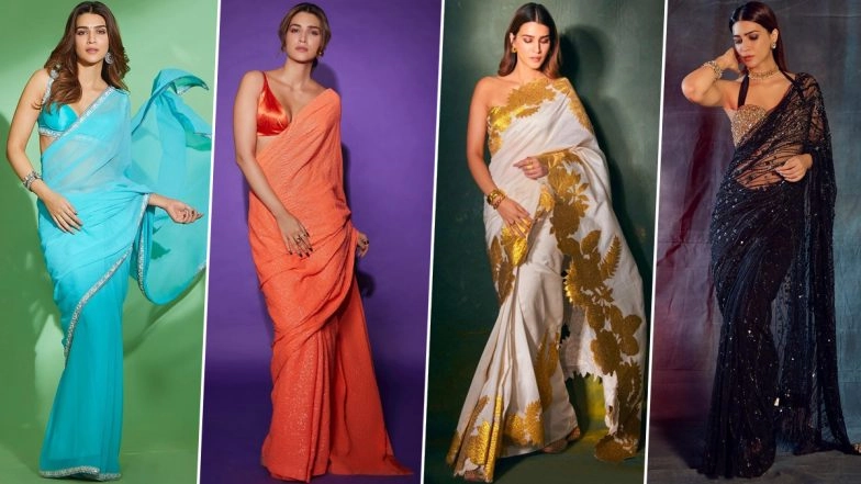 'Bhediya' Actress Kriti Sanon's Saree Looks to Ogle At! | 👗 LatestLY