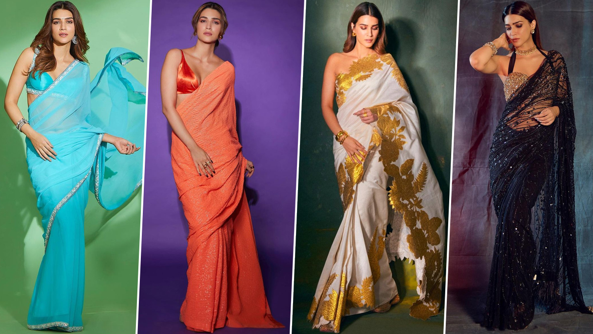 Fashion News | 'Bhediya' Actress Kriti Sanon's Saree Looks to Ogle At ...
