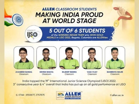 Business News | 5 ALLEN Students Wins Gold Medals in International Junior Science Olympiad (IJSO ...