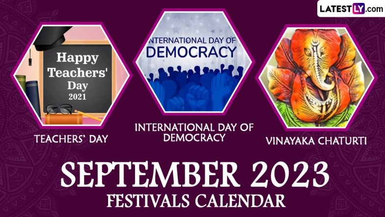 September 2023 Holidays Calendar With Major Festivals and Events ...