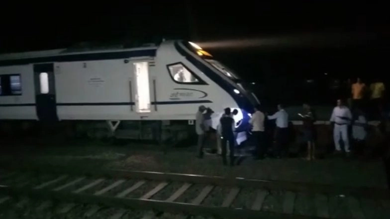 Vande Bharat Express Train Collides With Cattle Between Udvada and Vapi ...