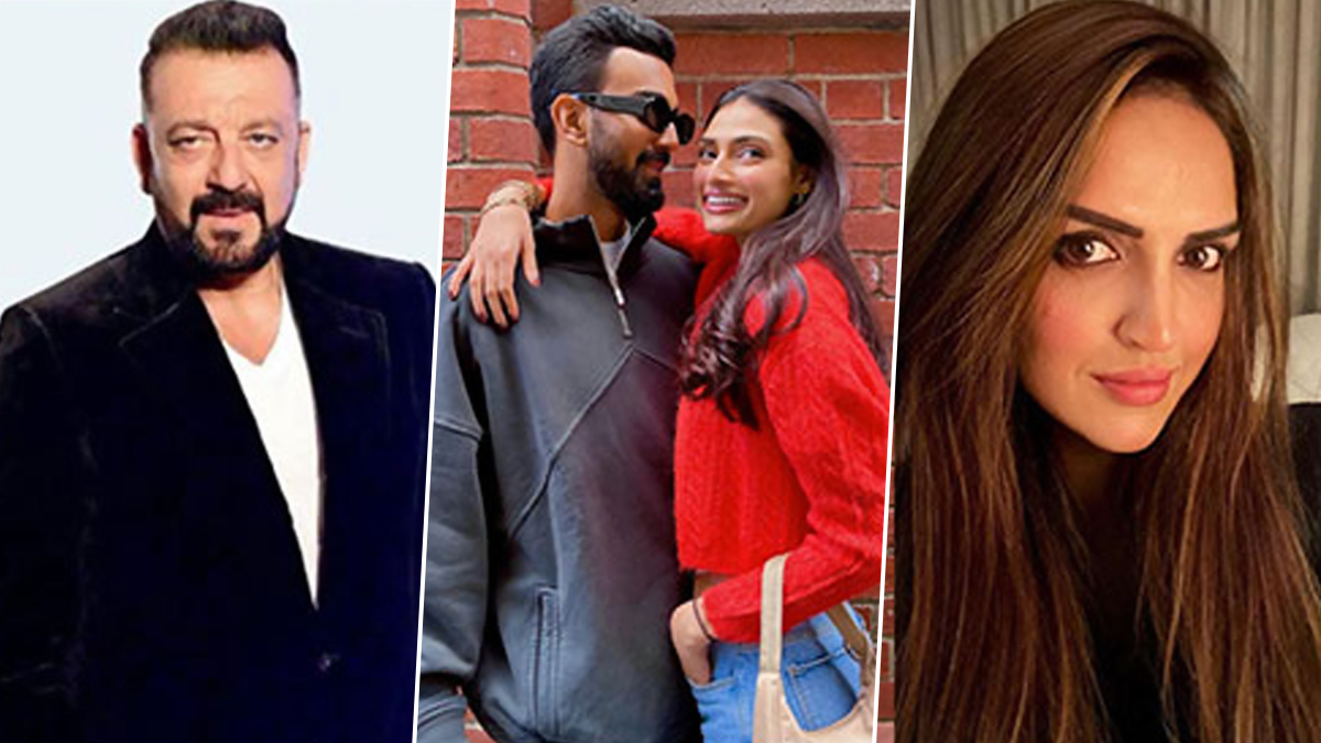 Agency News | Sanjay Dutt, Esha Deol Shower Blessings on Athiya Shetty ...