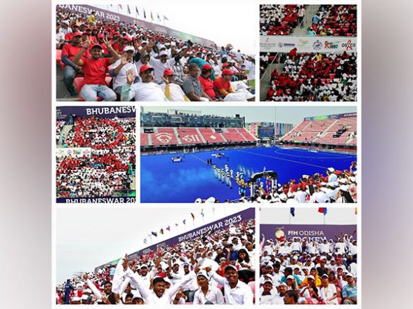 India News | Odisha: NACO Forms Largest Human Red Ribbon Chain to ...