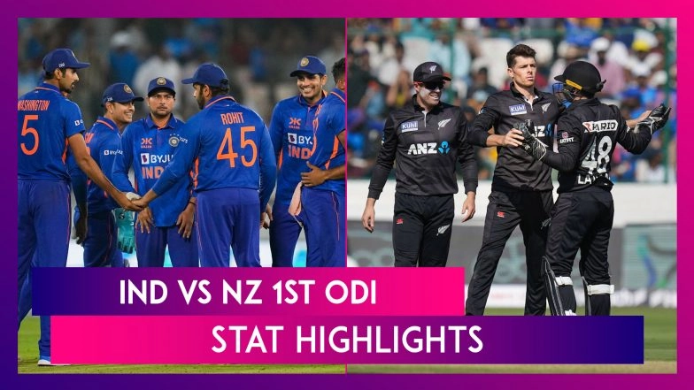 IND vs NZ 1st ODI 2023 Stat Highlights: Shubman Gill Stars in India's ...