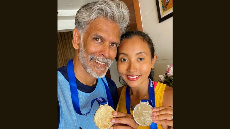 Milind Soman and Wife Ankita Konwar Celebrate 9 Years of Togetherness ...