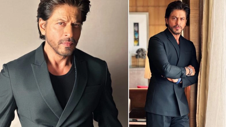 Shah Rukh Khan’s Dashing Black Suit Look for Pathaan Success Press Meet ...