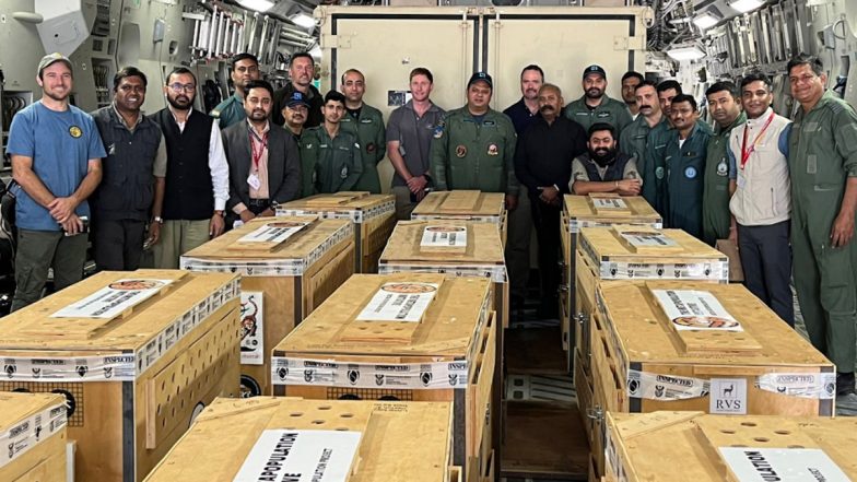 Cheetah Reintroduction Programme: IAF Helicopters Carrying Second Batch ...