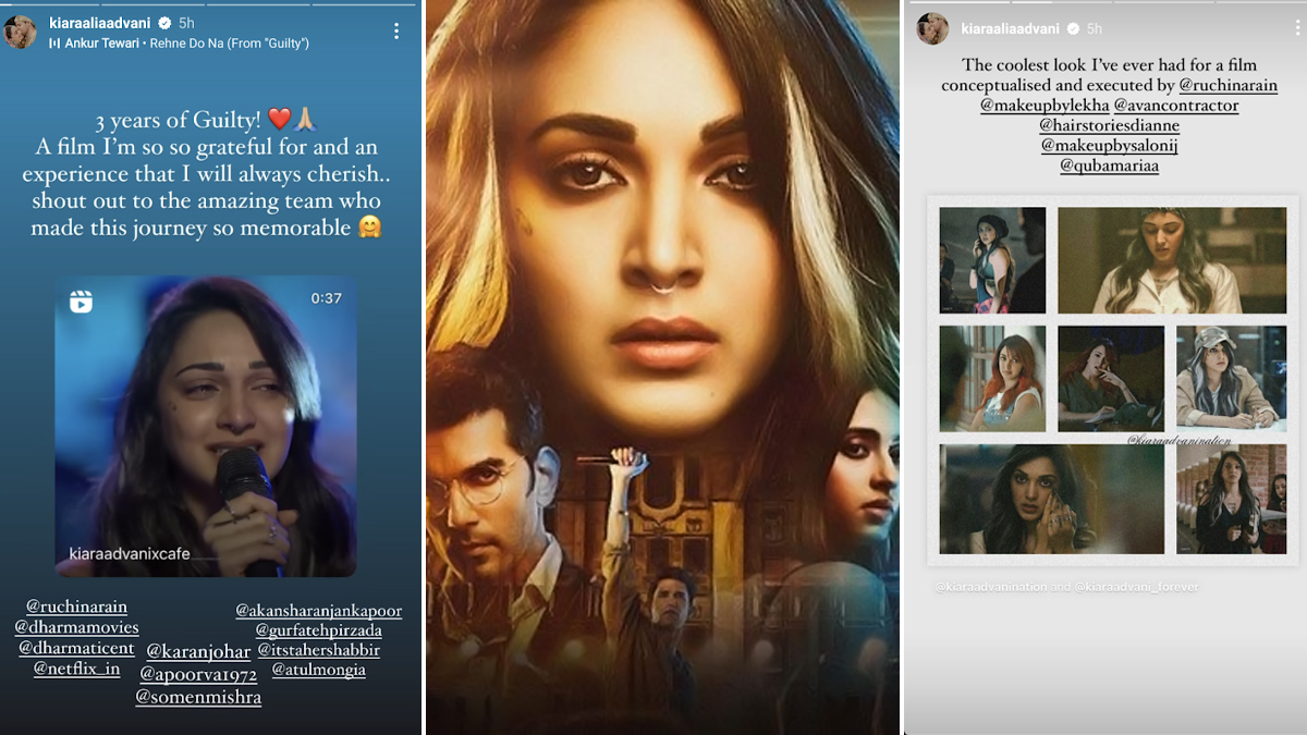 Guilty Clocks 3 Years: Kiara Advani Feels Happy To Be a Part of Ruchi ...