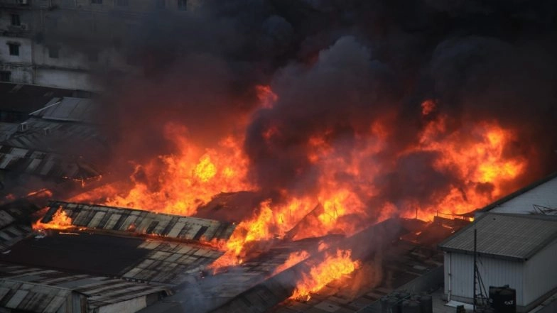 Bangladesh Fire: Massive Blaze Erupts at Bangabazar Wholesale Market in ...