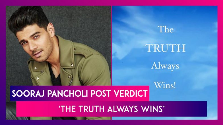 Jiah Khan Suide Case: Sooraj Pancholi Posts, ‘The Truth Always Wins’ On ...