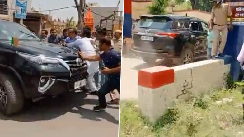 Rakesh Pratap Singh Sp Mla Beats Up Bjp Leader Rashmi Singhs Husband