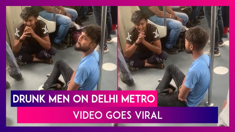 Drunk Men On Delhi Metro: Commuter Shares Video Of Men Travelling In ...