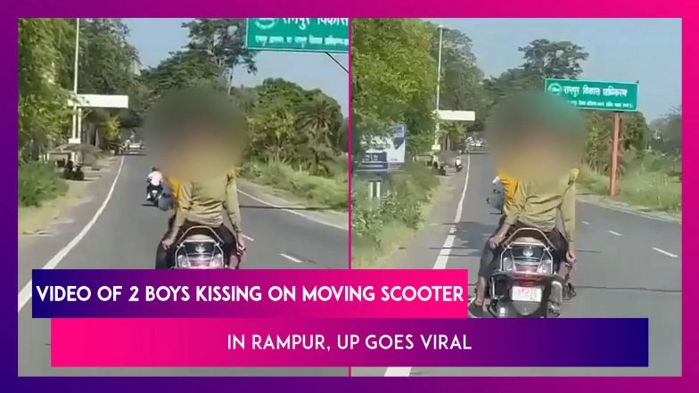 Uttar Pradesh: Video Of Two Boys Kissing Each Other On Triple Scooter Ride In Rampur Goes Viral ...