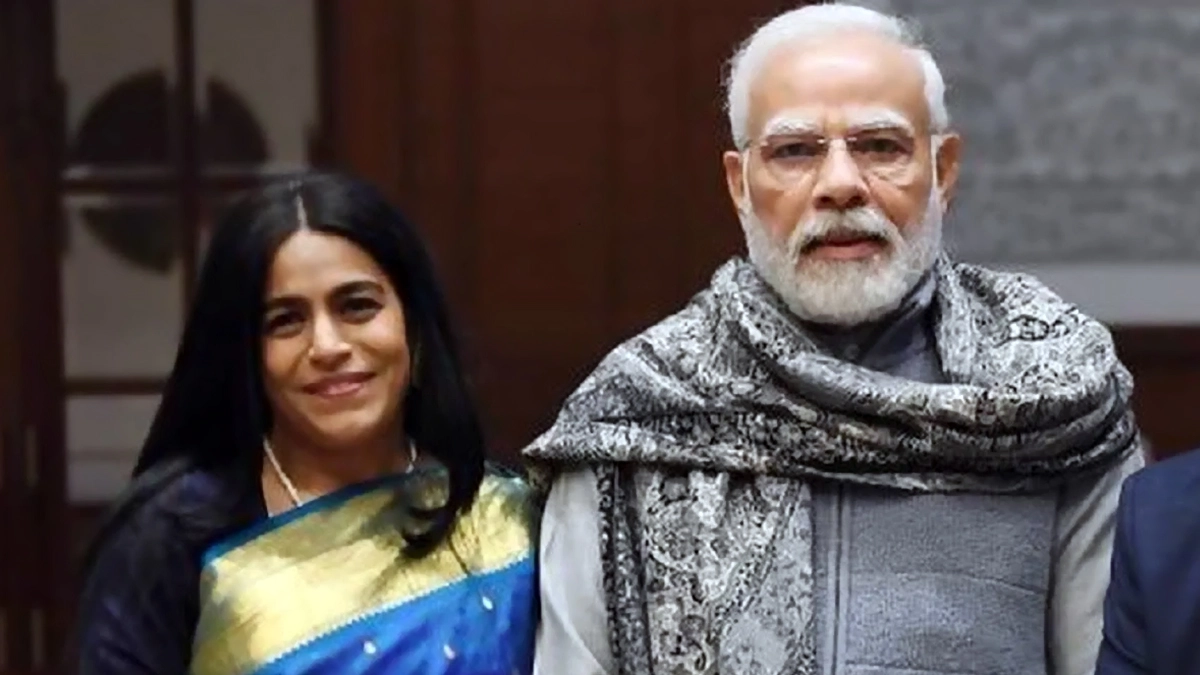 Agency News | PM Modi Joins Grammy-winning Singer Falu for a Special ...