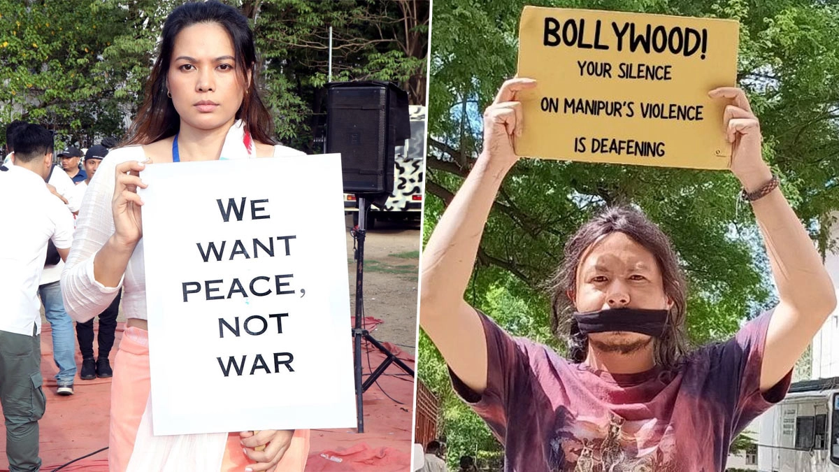 Bollywood News | Bijou Thaangjam and Lin Laishram Show Support for ...