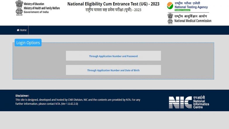 NEET UG 2023 Answer Key Released at neet.nta.nic.in; NTA Releases ...