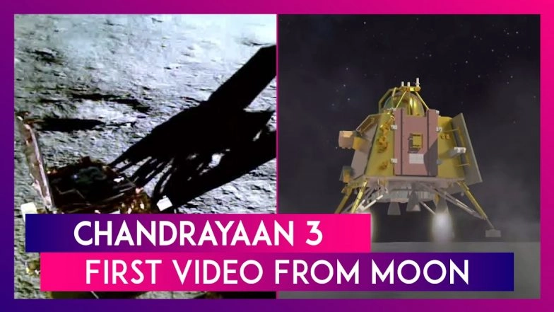Chandrayaan 3: ISRO Shares Video Of Rover Pragyan Ramping Down From Vikram Lander To Moon's ...